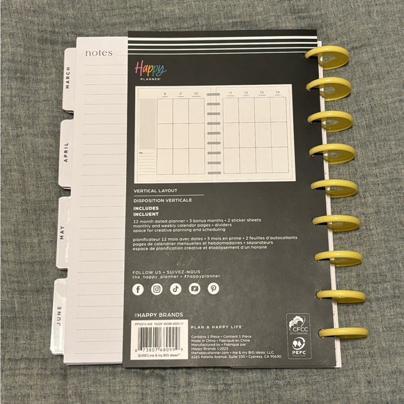 The Happy Planner | Office | Happy Planner Vertical Layout July 224june ...